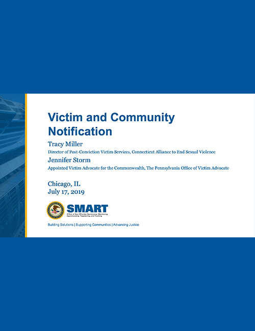 Presentation-Victim and Community Notification