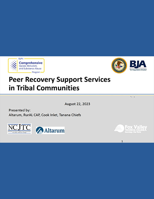 Peer Recovery Support Services in Alaska Native Villages - Powerpoint ...